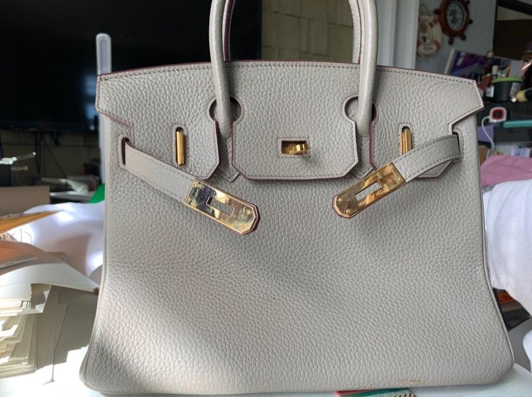 HOUSE OF HELLO LEATHER BIRKIN INSPIRED TOTE BAG, Women's Fashion, Bags ...