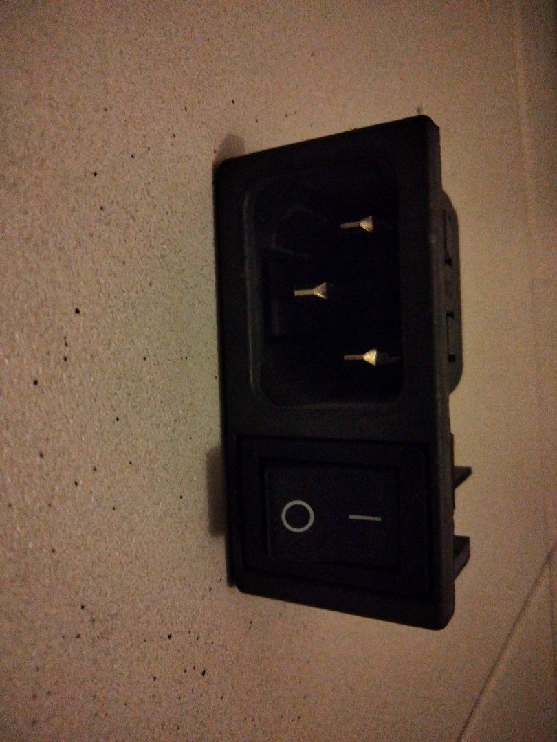 IEC socket ON / OFF button, holder plug and 3pin plug., TV & Home ...