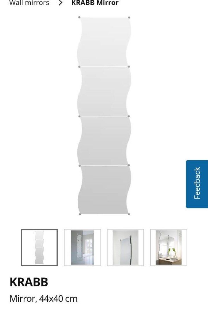 IKEA Krabb Mirrors, Furniture & Home Living, Home Decor, Mirrors on ...