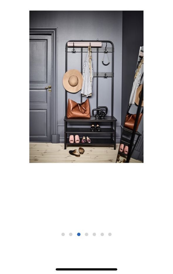 IKEA Pinning Coat Rack with Shoe Storage Bench, Furniture & Home Living ...