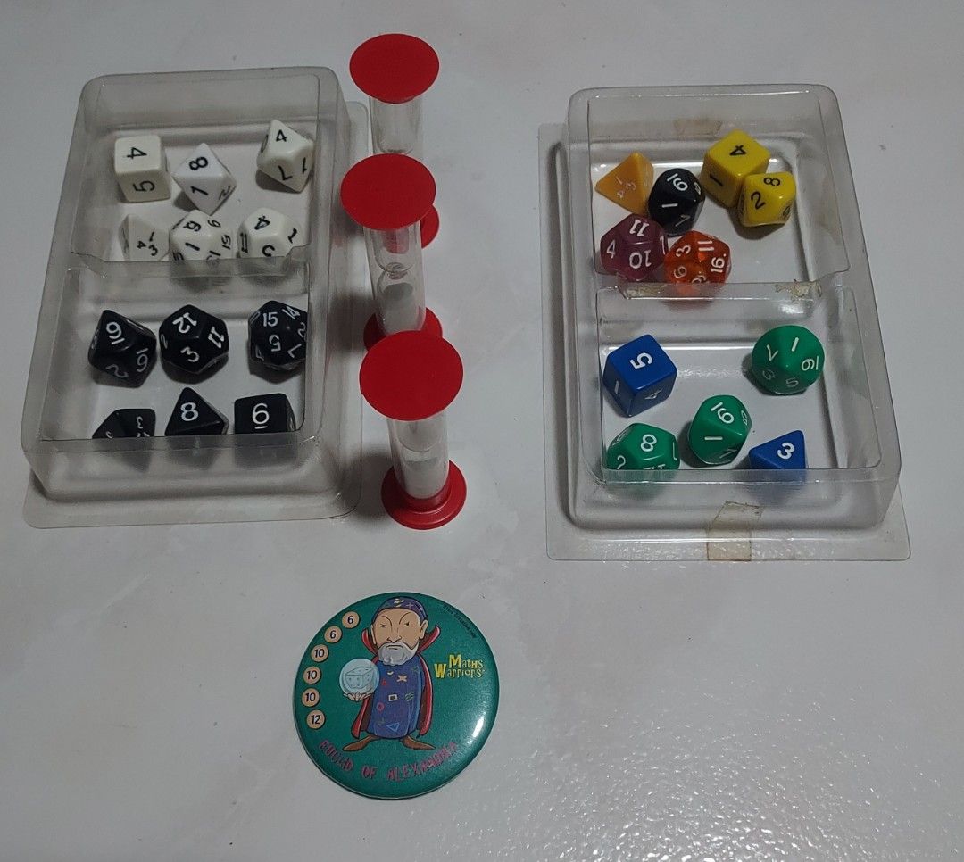 Interesting Dice Math Warrior, Hobbies & Toys, Toys & Games on Carousell