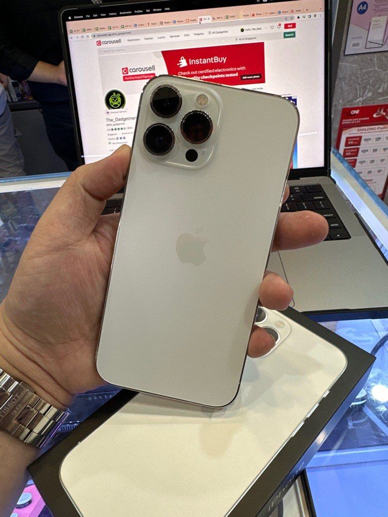 iPhone 13 Pro Max 256GB Sliver 93% #3025837, Mobile Phones & Gadgets ...