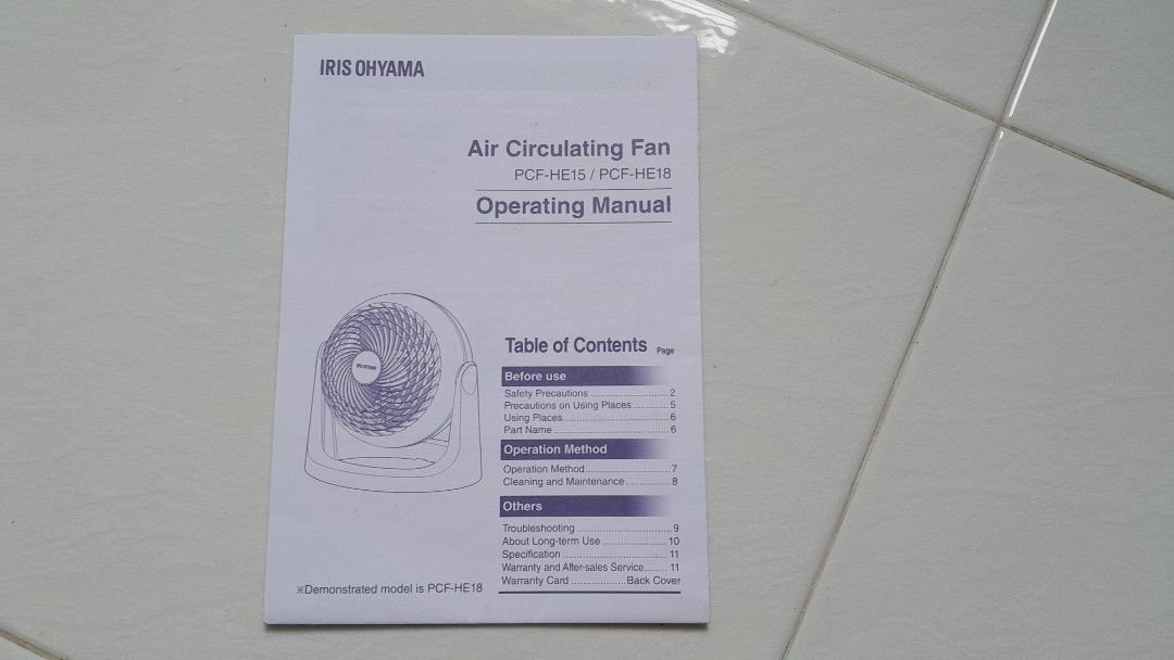 IRIS OHYAMA PCF-HE 15 Air Circulator, Furniture & Home Living, Lighting ...