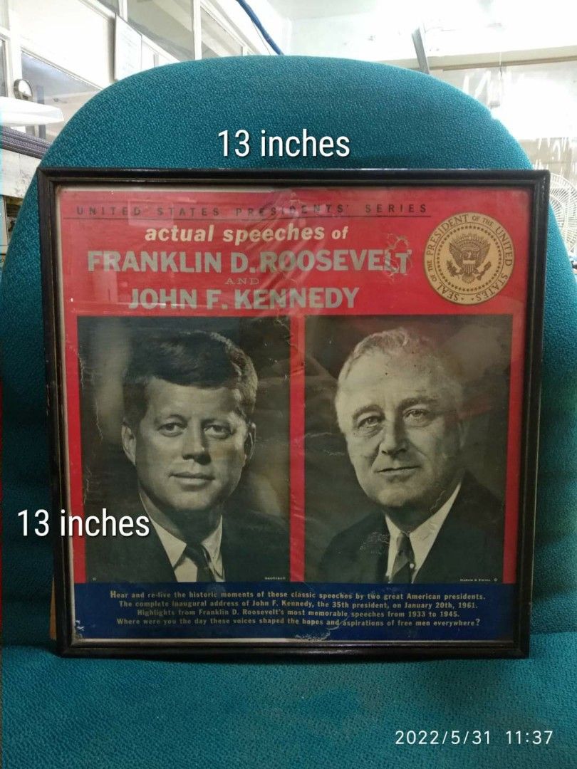 JFK & Roosevelt, Hobbies & Toys, Memorabilia & Collectibles, Vintage ...