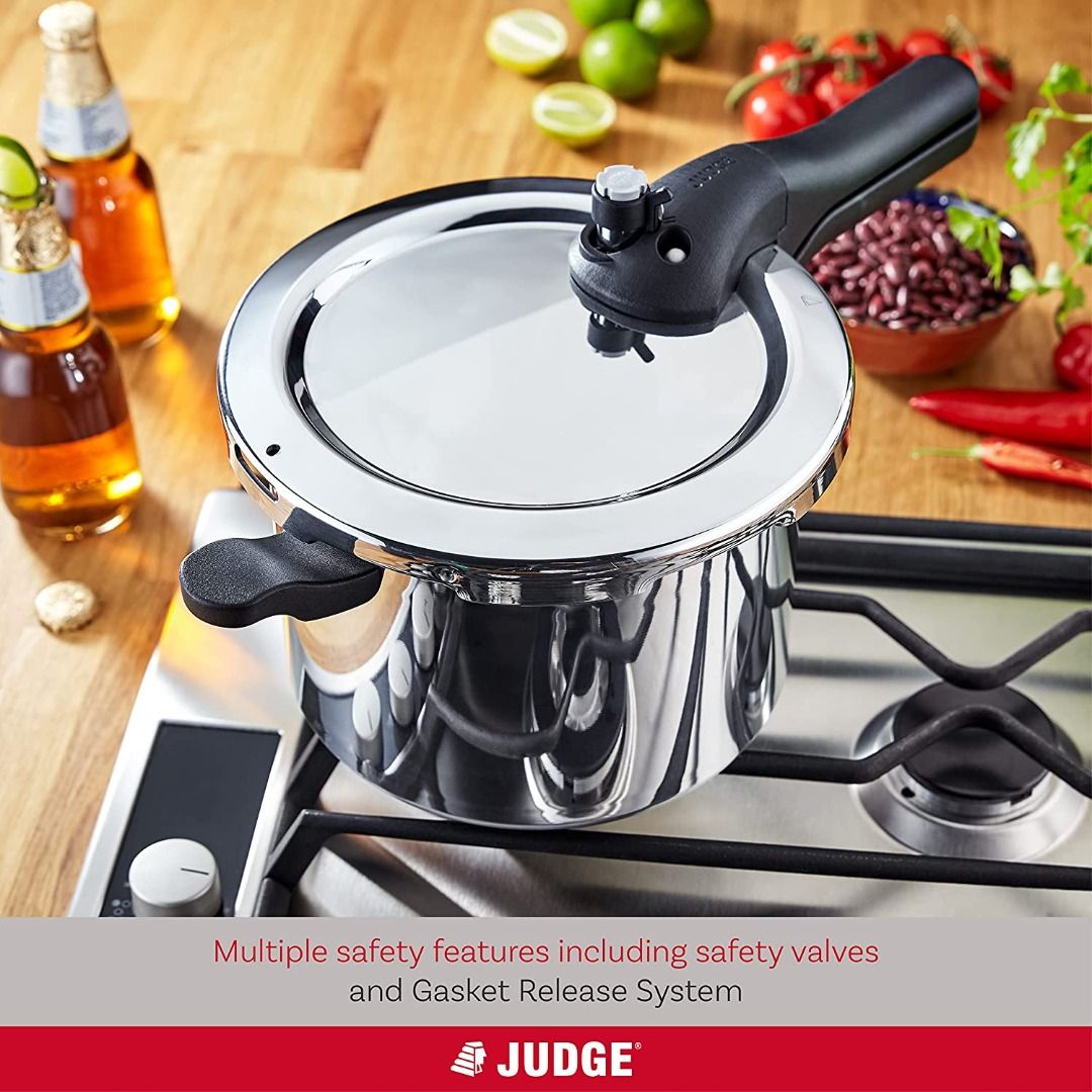Judge Everyday Pressure Cooker 5L with Steamer Basket, Divider Insert ...