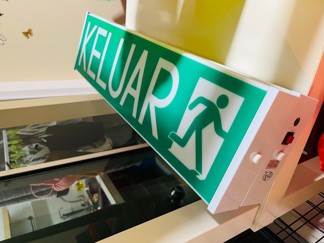 KELUAR signboard, Everything Else, Others on Carousell