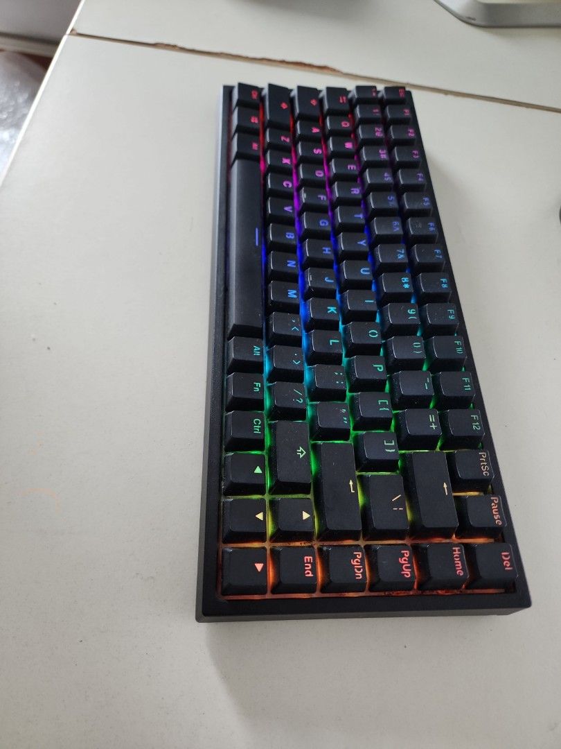 84 Key RGB Mechanical Keyboard Brown Switches 75% Wired / Wireless ...