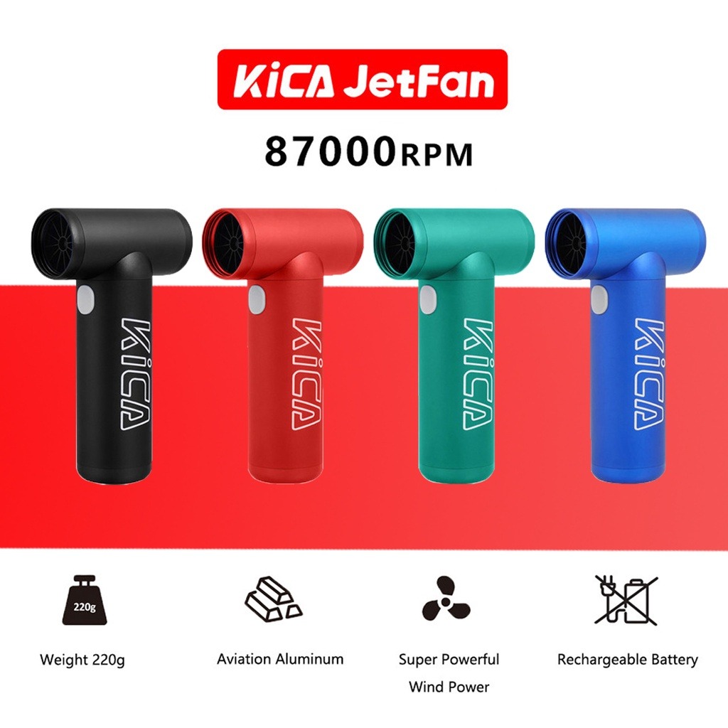 KICA Jetfan Electric Air Blower Mini Turbo Fan Cordless Compressed Air ...