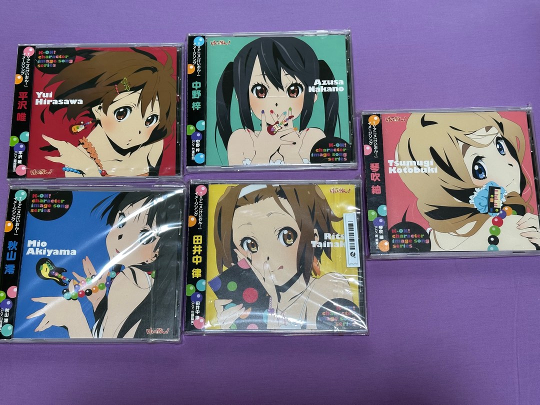 K-ON CD character image song series - full set, Hobbies & Toys ...
