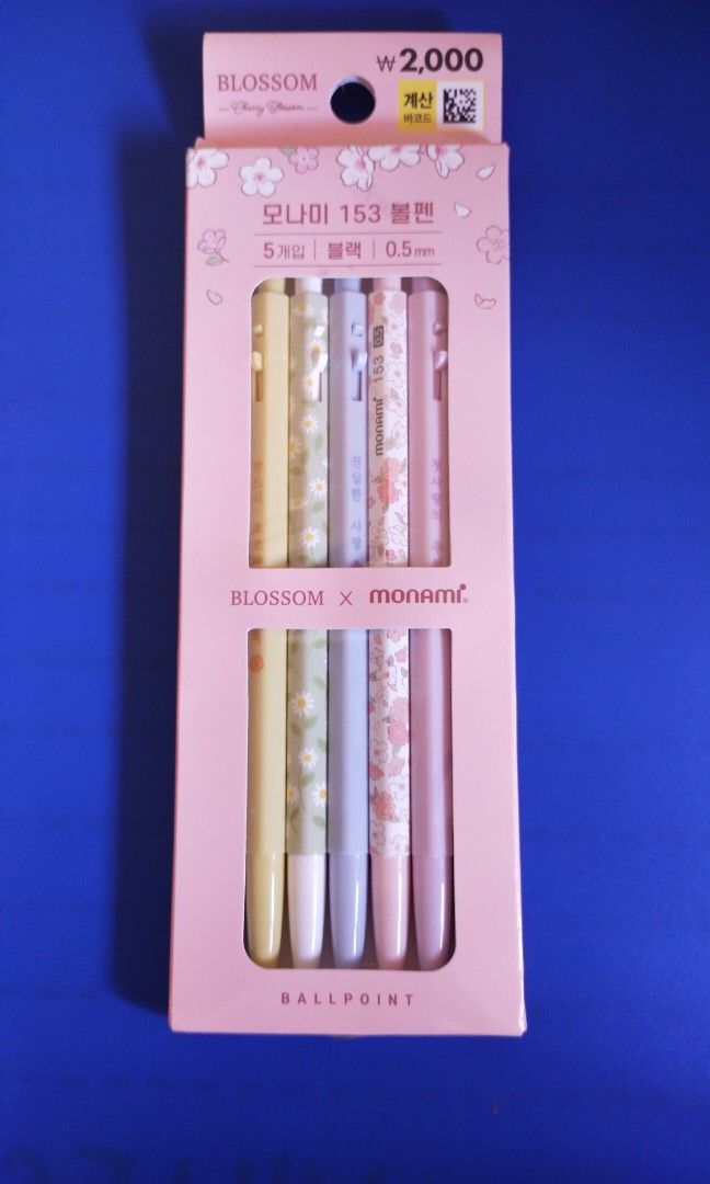 KOREA DAISO Korean Pen MONAMI Blossom Ballpen Spring Collection 2022 ...