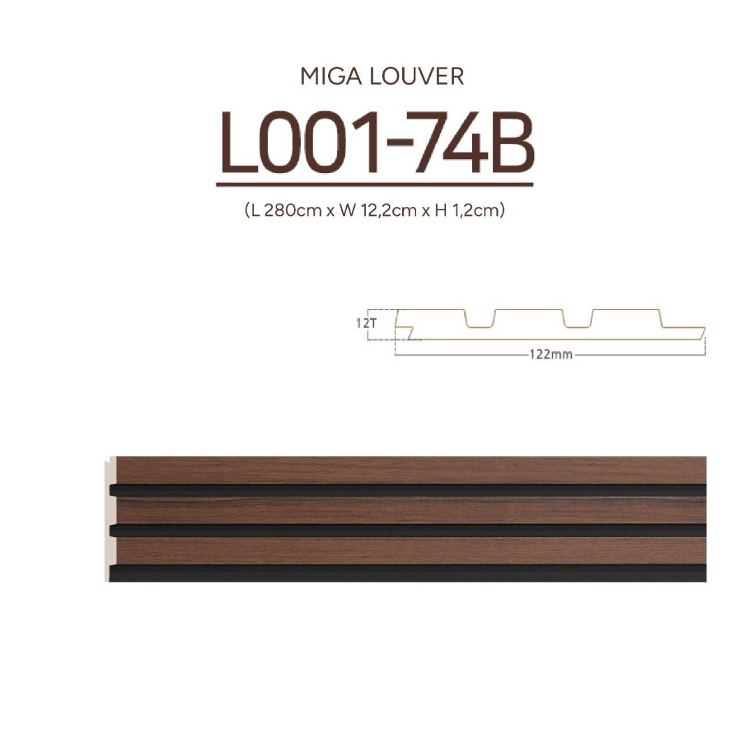 KOREA MIGA Wall Fluted Panel / Front Desk Fluted Panel / Hiding Door ...