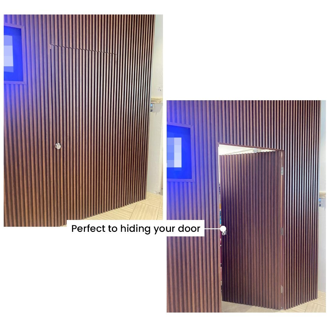 KOREA MIGA Wall Fluted Panel / Front Desk Fluted Panel / Hiding Door ...