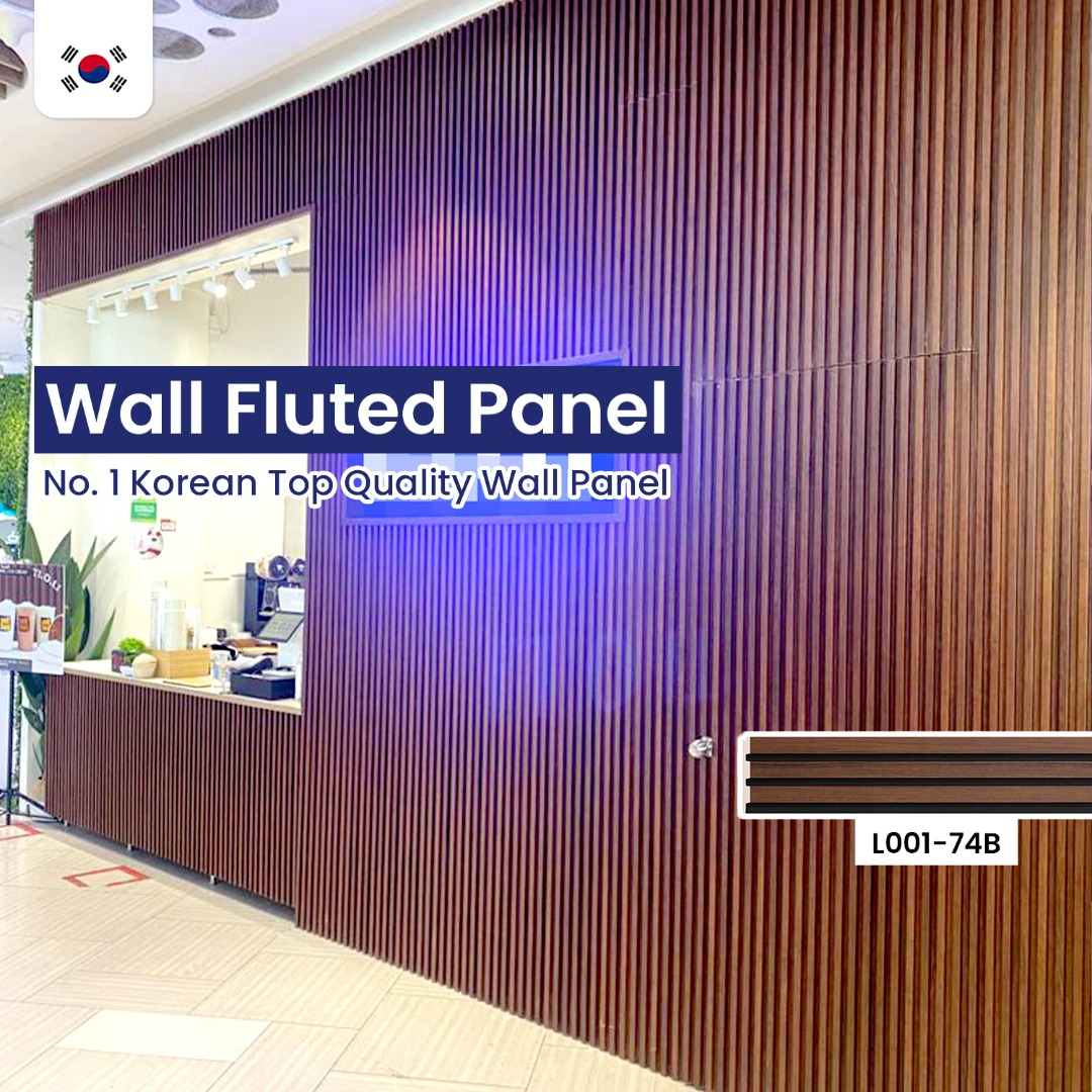 KOREA MIGA Wall Fluted Panel / Front Desk Fluted Panel / Hiding Door ...