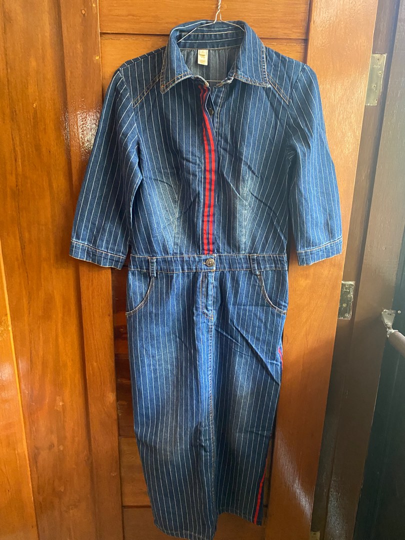 Korean Maong Dress, Women's Fashion, Dresses & Sets, Dresses on Carousell