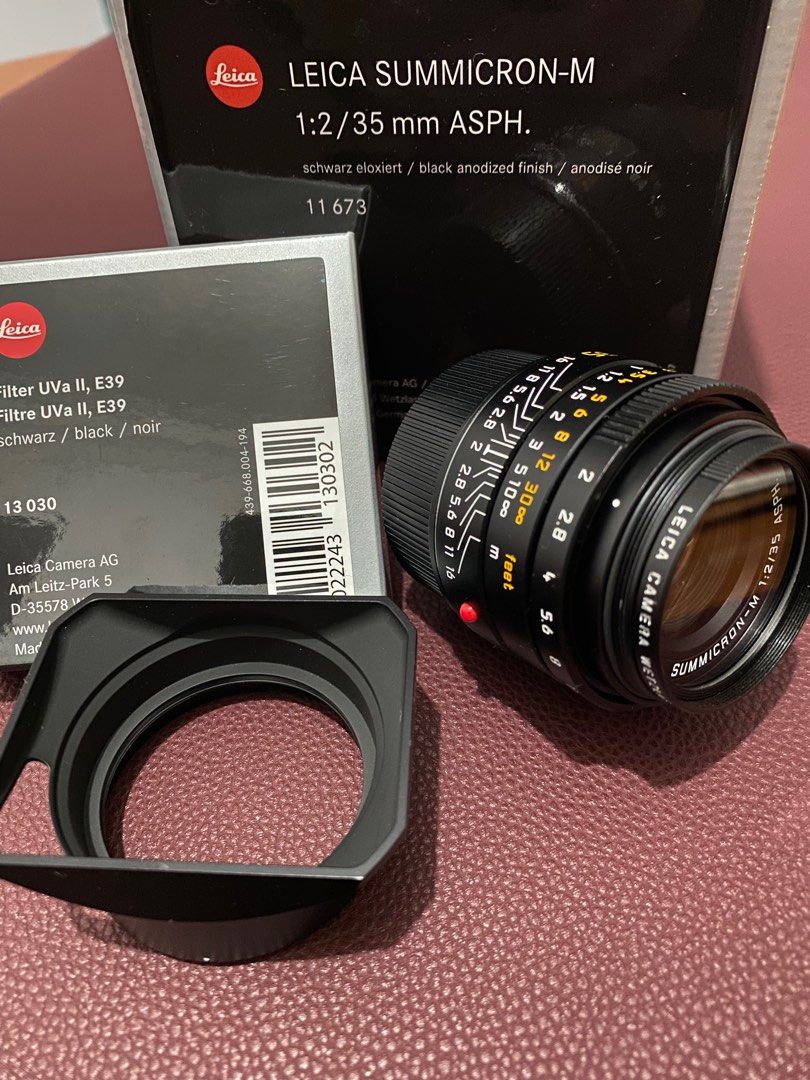 Leica 35mm F2 Summicron ASPH #11673, Photography, Lens & Kits on Carousell