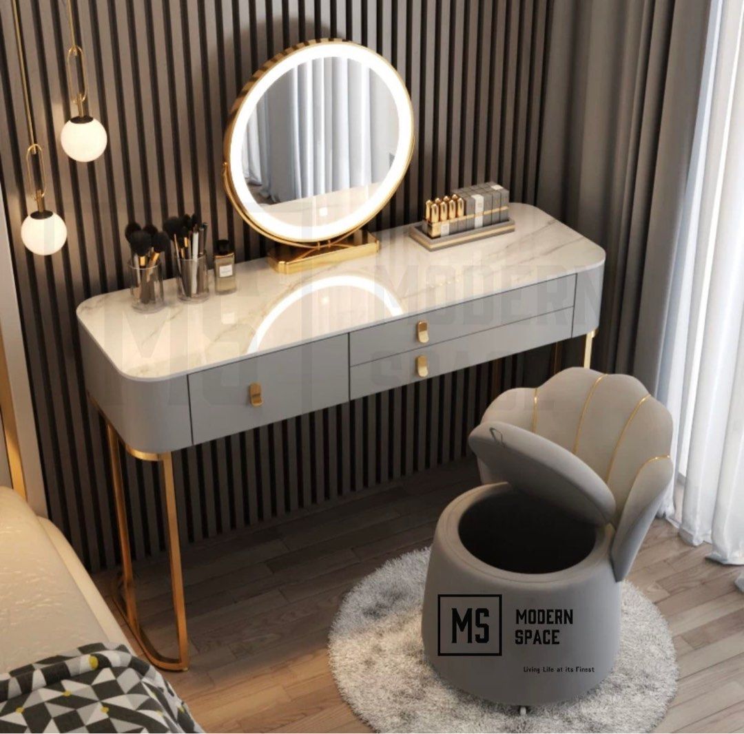LORRIES Modern Vanity Set / DT160, Furniture & Home Living, Furniture ...