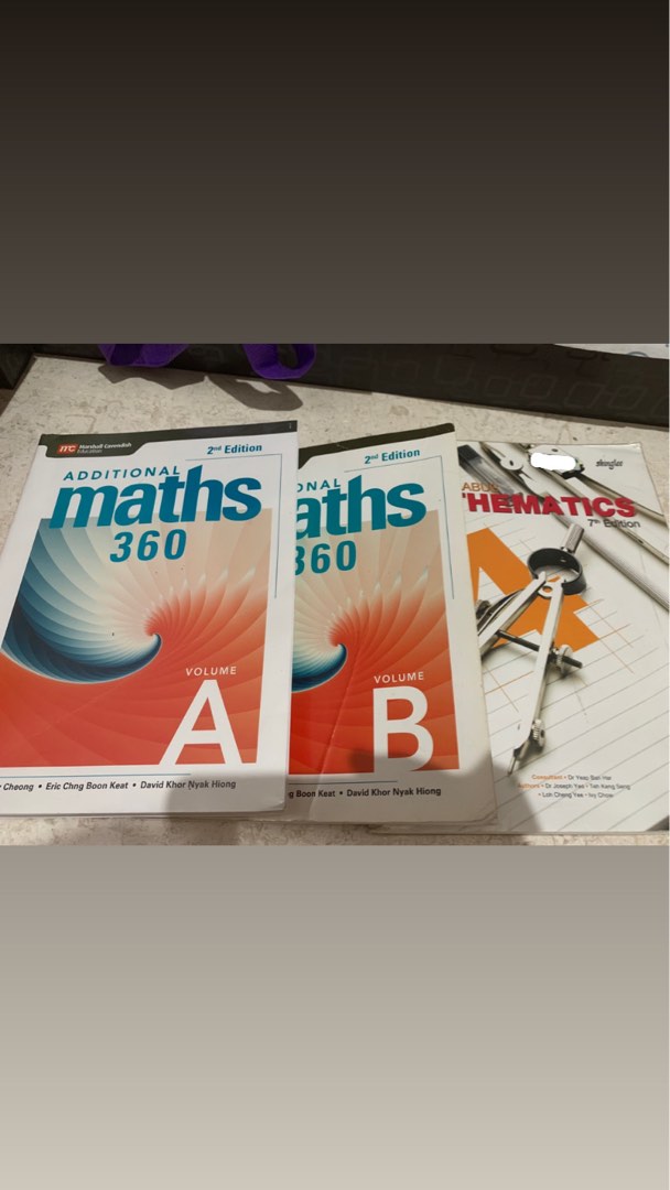Math 360 volume A and B textbook, Hobbies & Toys, Books & Magazines ...