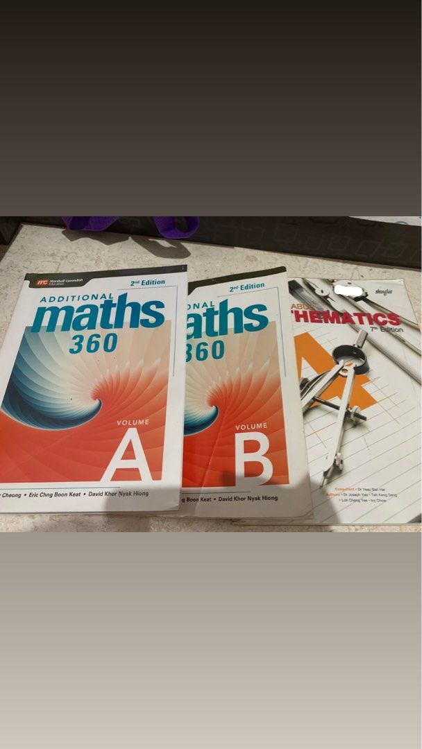 Math 360 volume A and B textbook, Hobbies & Toys, Books & Magazines ...