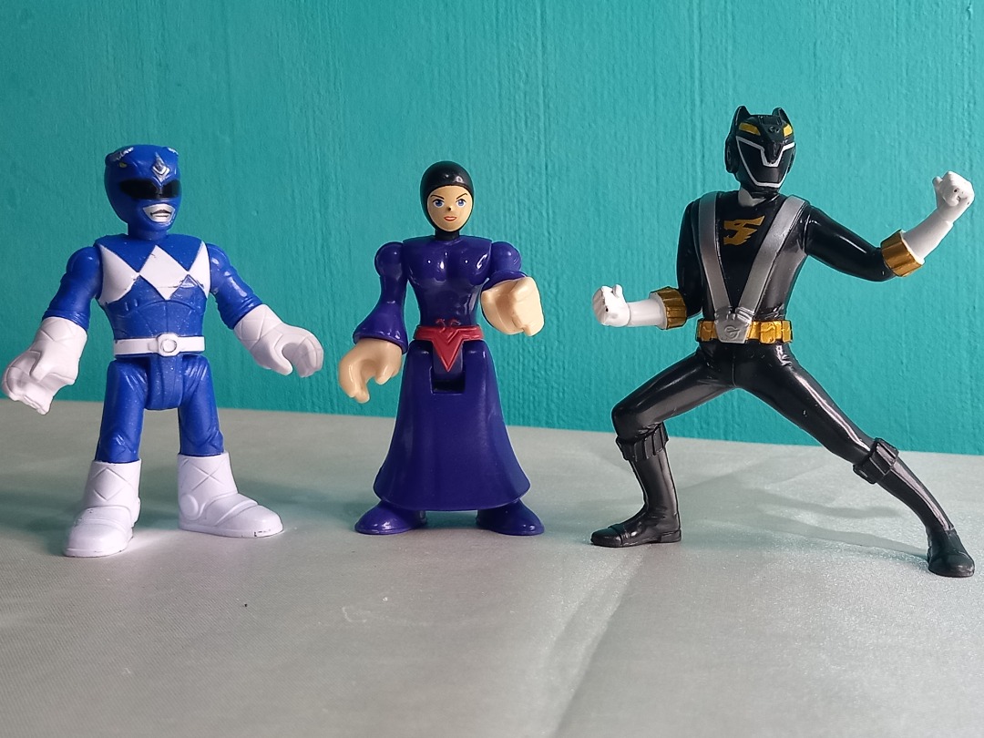 Mighty Morphin Power Rangers Mini Figure Toy Set of 3, Hobbies & Toys ...