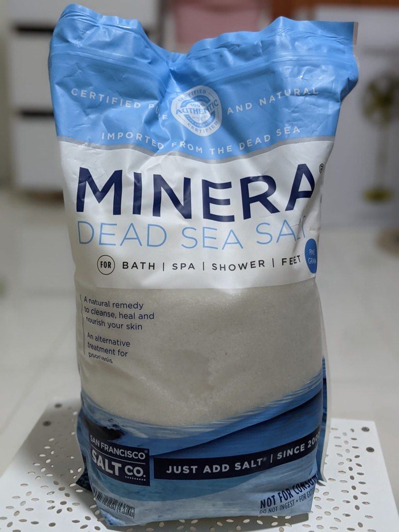 Minera Dead Sea Salt (10lbs / 4.53kg), Beauty & Personal Care, Bath ...