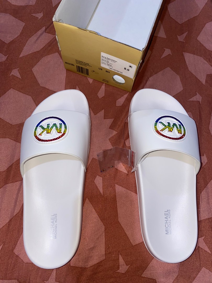 MK Slides (Authentic), Luxury, Sneakers & Footwear on Carousell