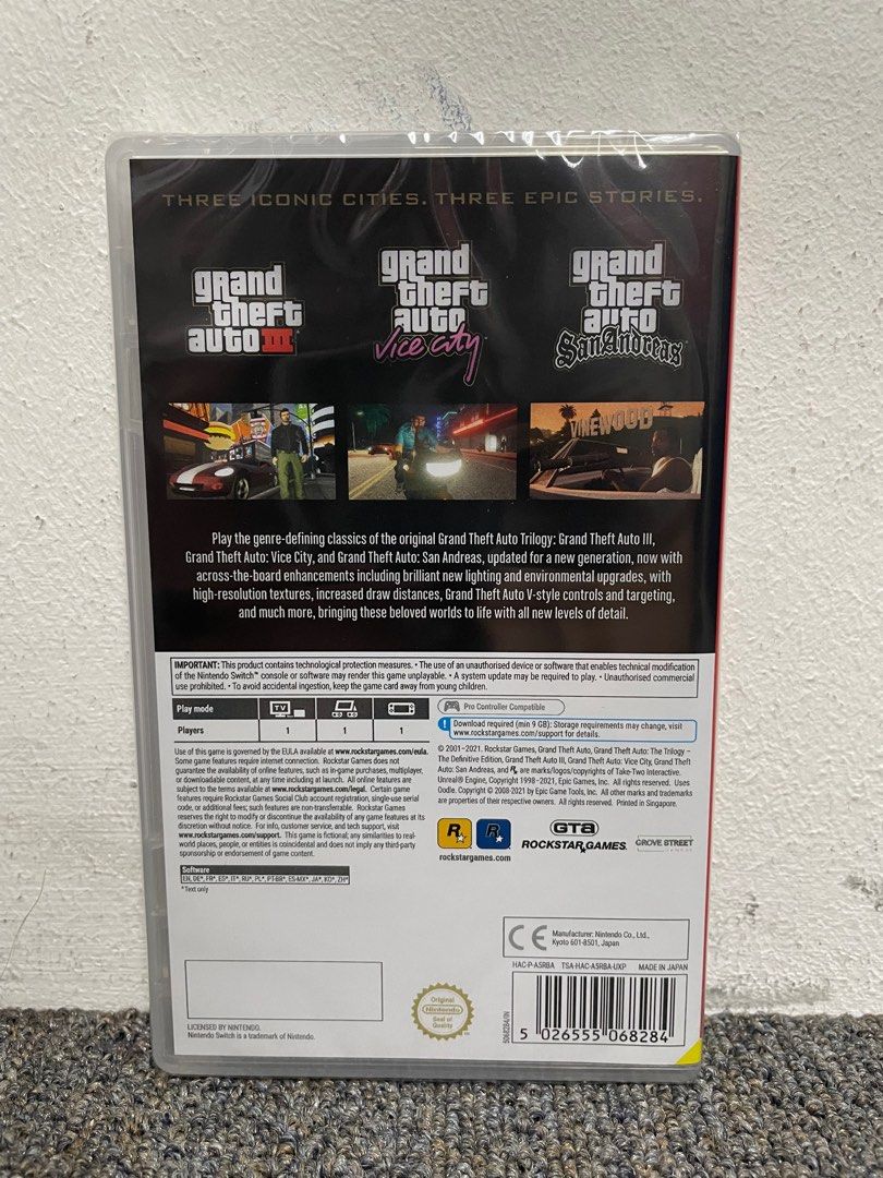 Nintendo Switch Grand Theft Auto: The Trilogy [The Definitive Edition ...