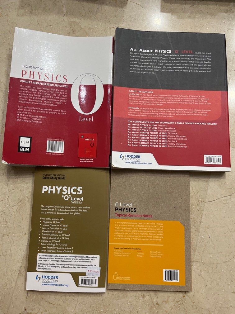 O Level Physics Textbooks, Practices & Notes, Hobbies & Toys, Books ...