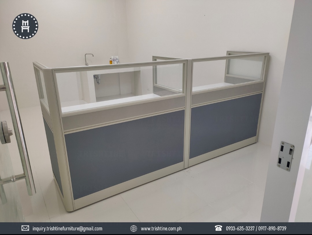 Office Modular Partition / Office Cubicle With Glass, Furniture & Home ...