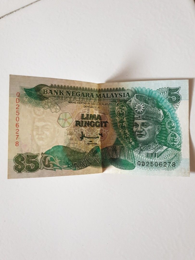 Old money RM 5, Hobbies & Toys, Collectibles & Memorabilia, Currency on ...