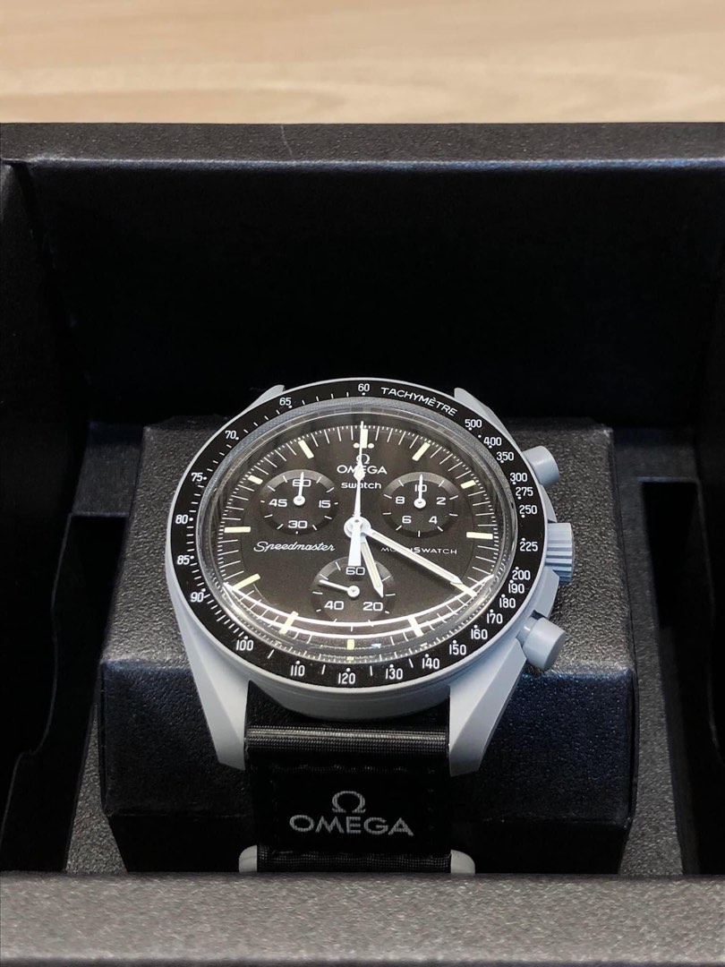 Omega Swatch Moon, Luxury, Watches on Carousell