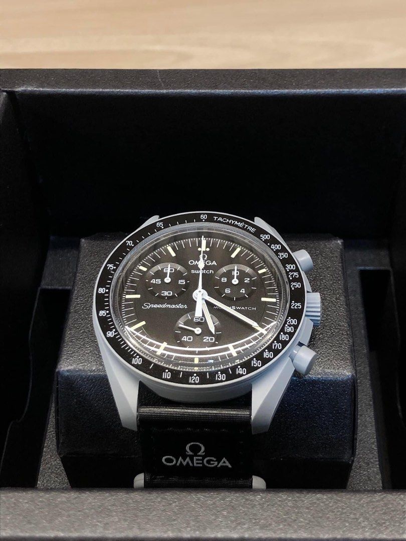Omega Swatch Moon, Luxury, Watches on Carousell