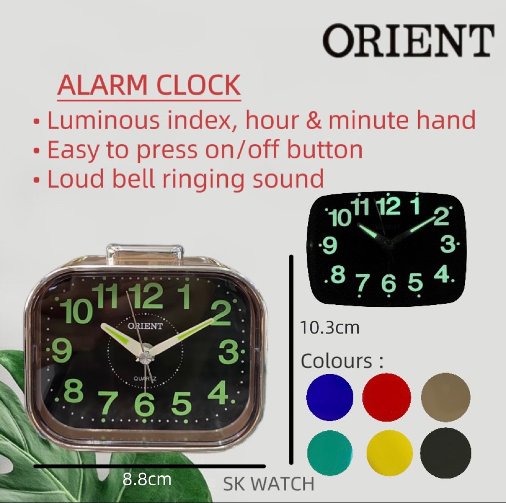 Orient Alarm Clock, Furniture & Home Living, Home Decor, Clocks on ...