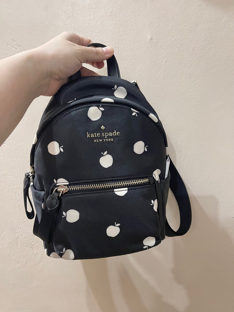 Original Kate Spade Small Chelsea Nylon Apple Backpack, Women's Fashion ...