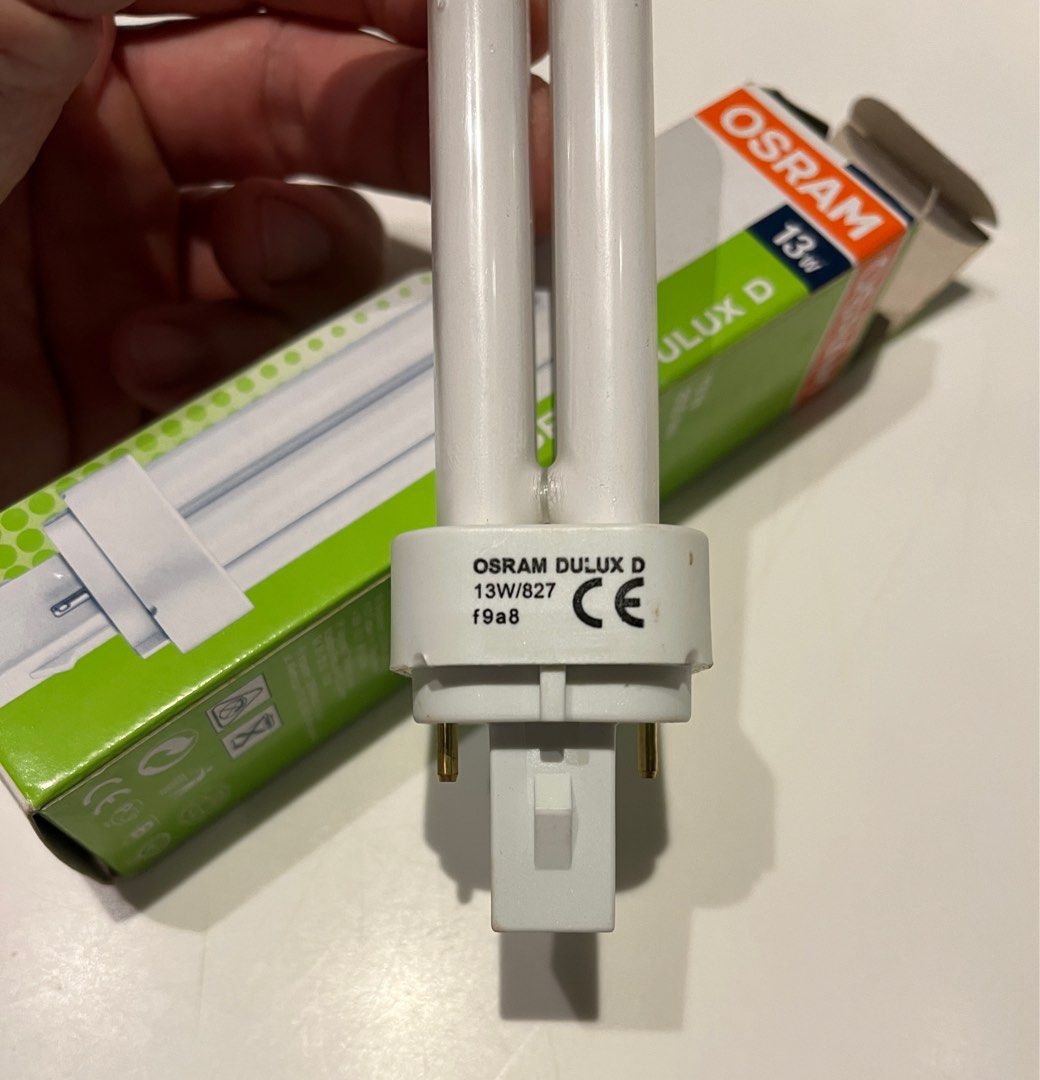 Osram Dulux D PLC 2pin Energy saving bulb, Furniture & Home Living, Lighting & Fans, Lighting on ...