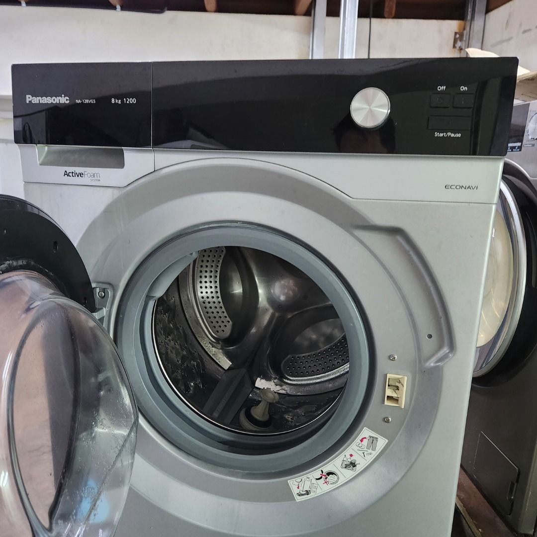 PANASONIC Washer 8kg NA-128VGS, TV & Home Appliances, Washing Machines and Dryers on Carousell