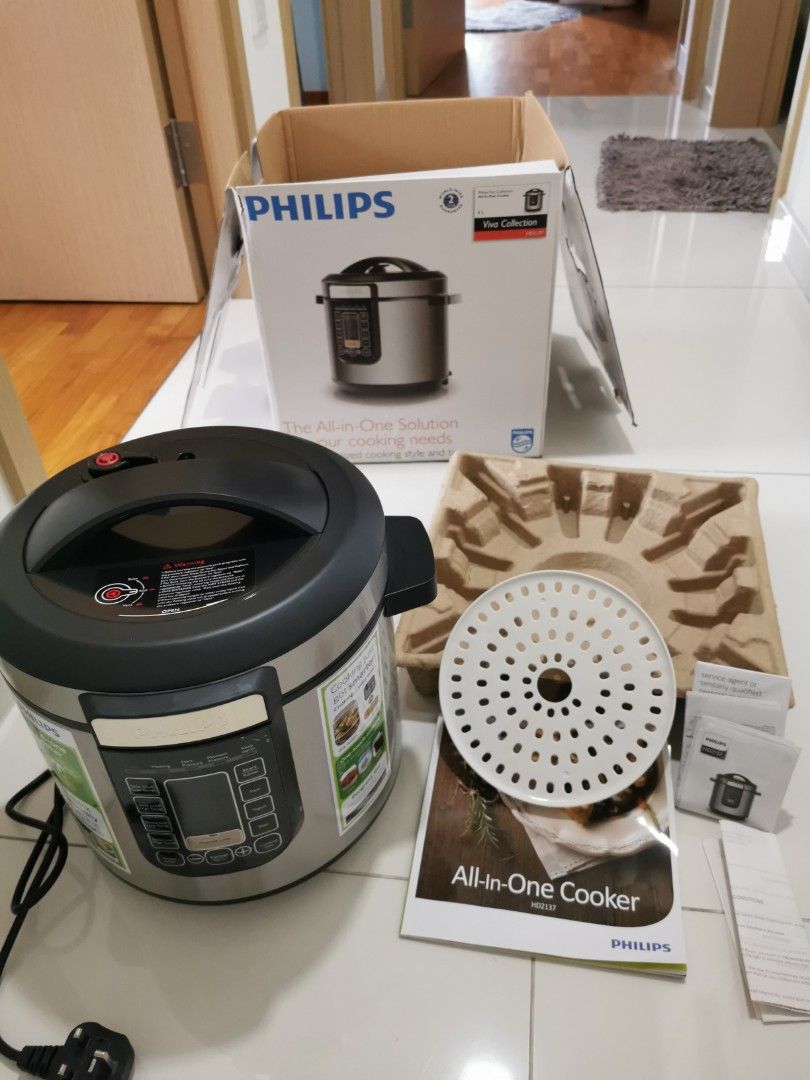 Phillip viva collection HD2137 All in one solution preesure cooker, TV ...