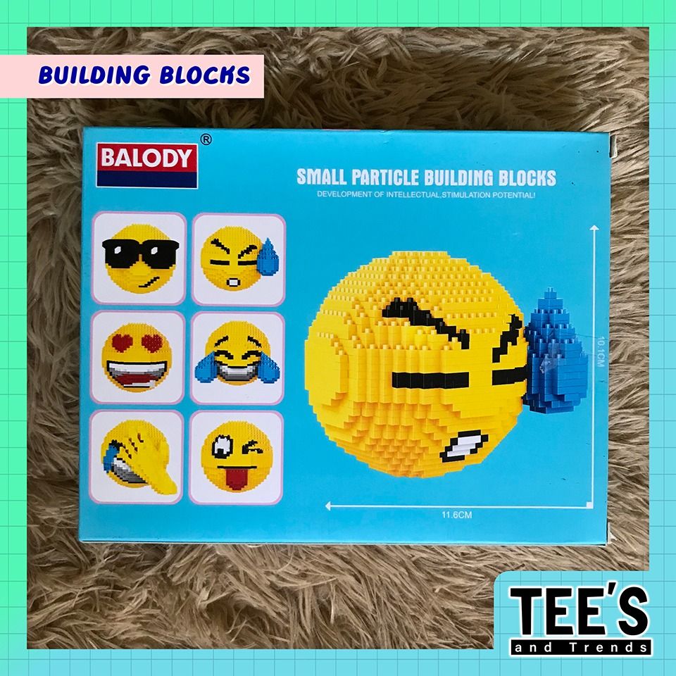 Pissed Emoji Building Blocks (LEGO Type), Hobbies & Toys, Toys & Games ...