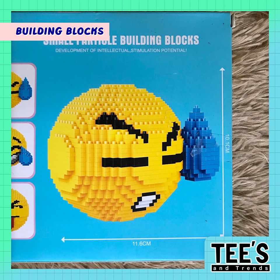 Pissed Emoji Building Blocks (LEGO Type), Hobbies & Toys, Toys & Games ...