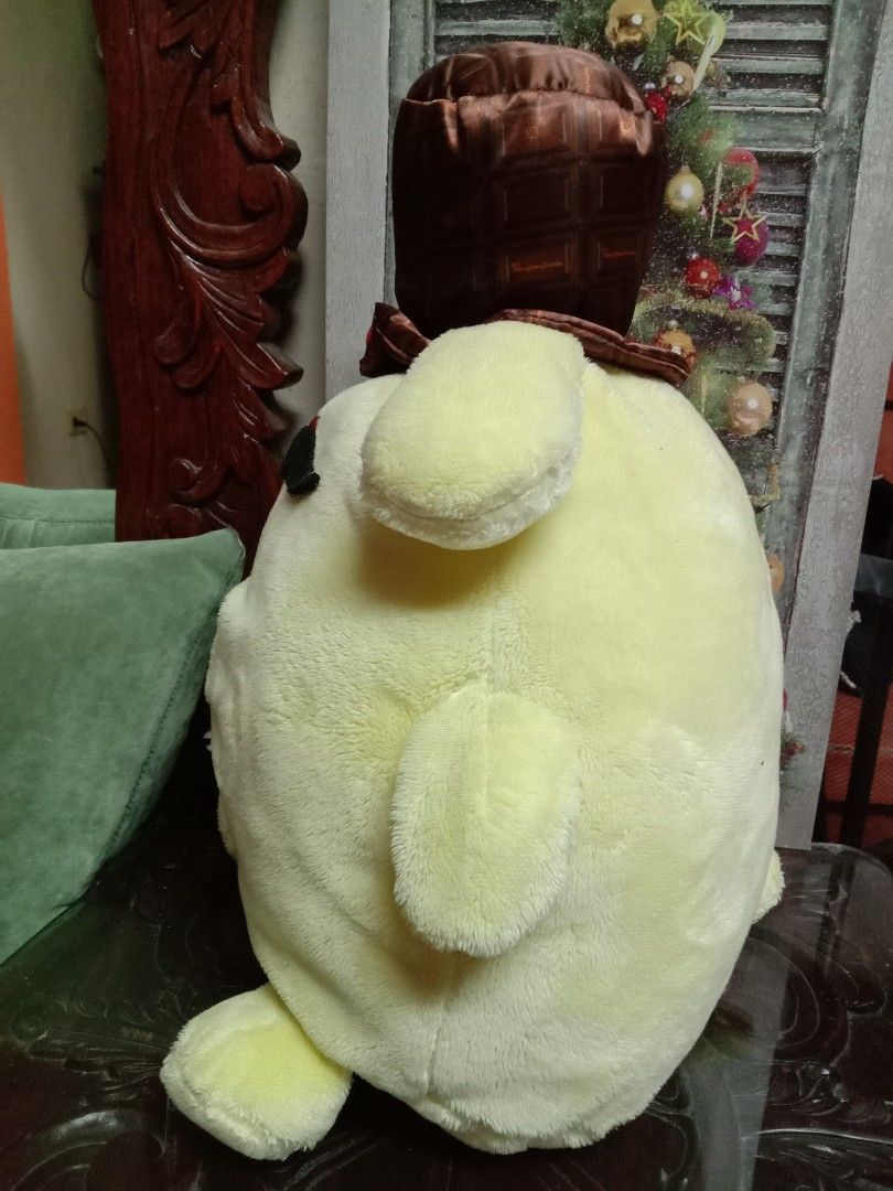 POMPOMPURIN WITH HAT & MUSTACHE PLUSH, BNWT, 16 INCHES, Hobbies & Toys ...