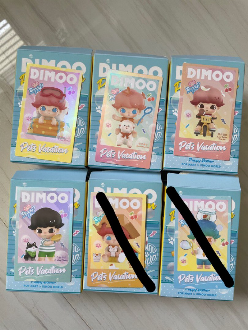 PopMart: Dimoo Pets Vacation, Hobbies & Toys, Toys & Games on Carousell