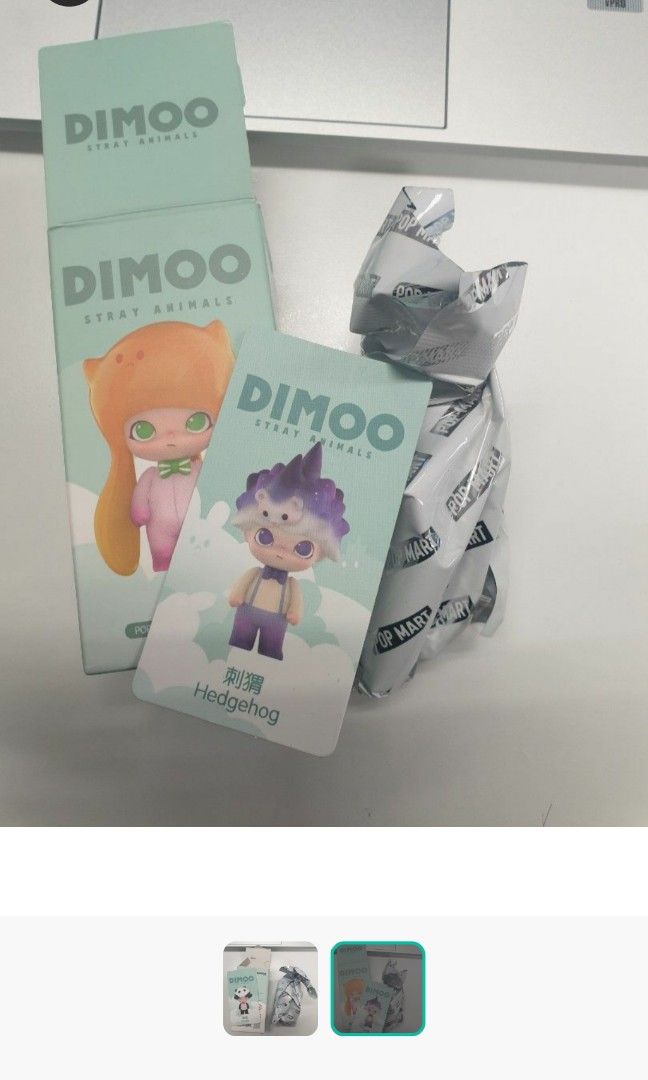 POPMART Dimoo Stray Animals Panda Hedgehog Bluebird Cat Squid, Hobbies ...