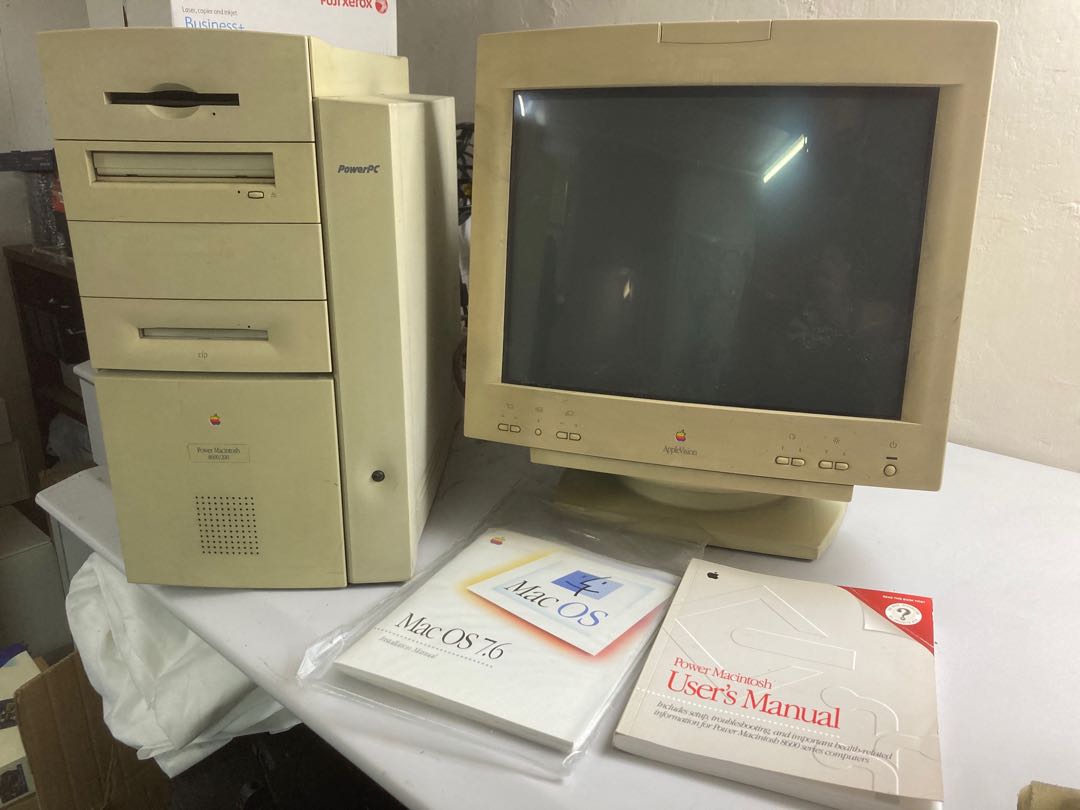 Power Mac 8600 / 200 連 Apple Vision CRT, 電腦＆科技, 桌上電腦 - Carousell