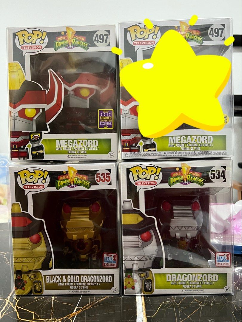 Power Ranger MMPR Megazord Dragonzord funko pop, Hobbies & Toys, Toys ...