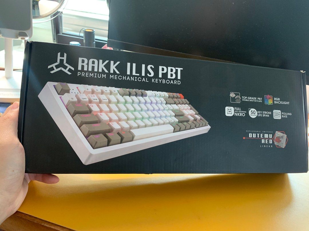 Rakk Ilis PBT Outemu Red Mechanical Keyboard, Computers & Tech, Parts & Accessories, Computer ...