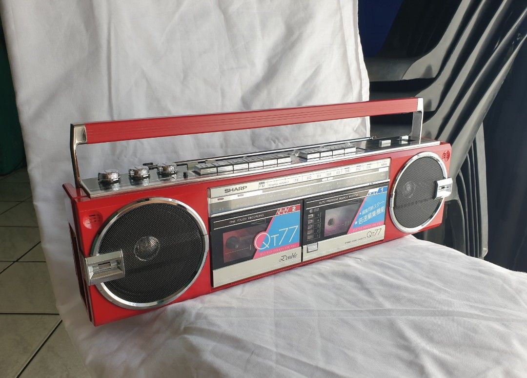 Rare Vintage Sharp Boombox Cassette Radio, Hobbies & Toys, Memorabilia ...
