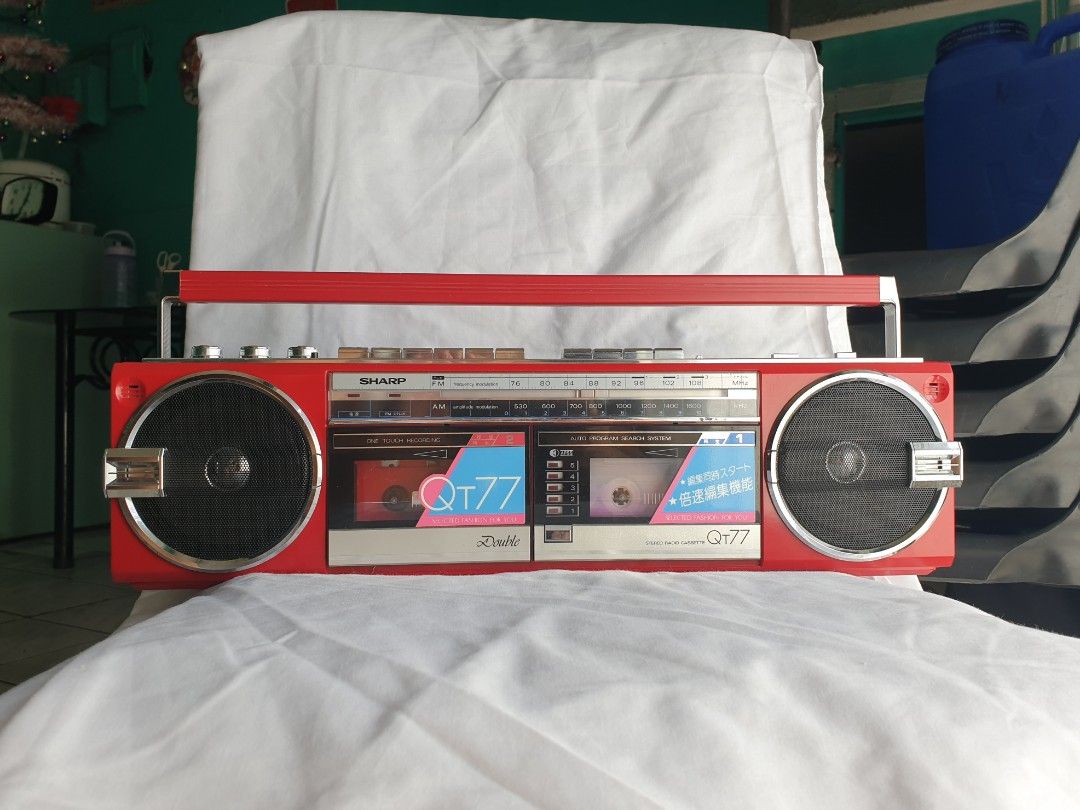 Rare Vintage Sharp Boombox Cassette Radio, Hobbies & Toys, Memorabilia ...