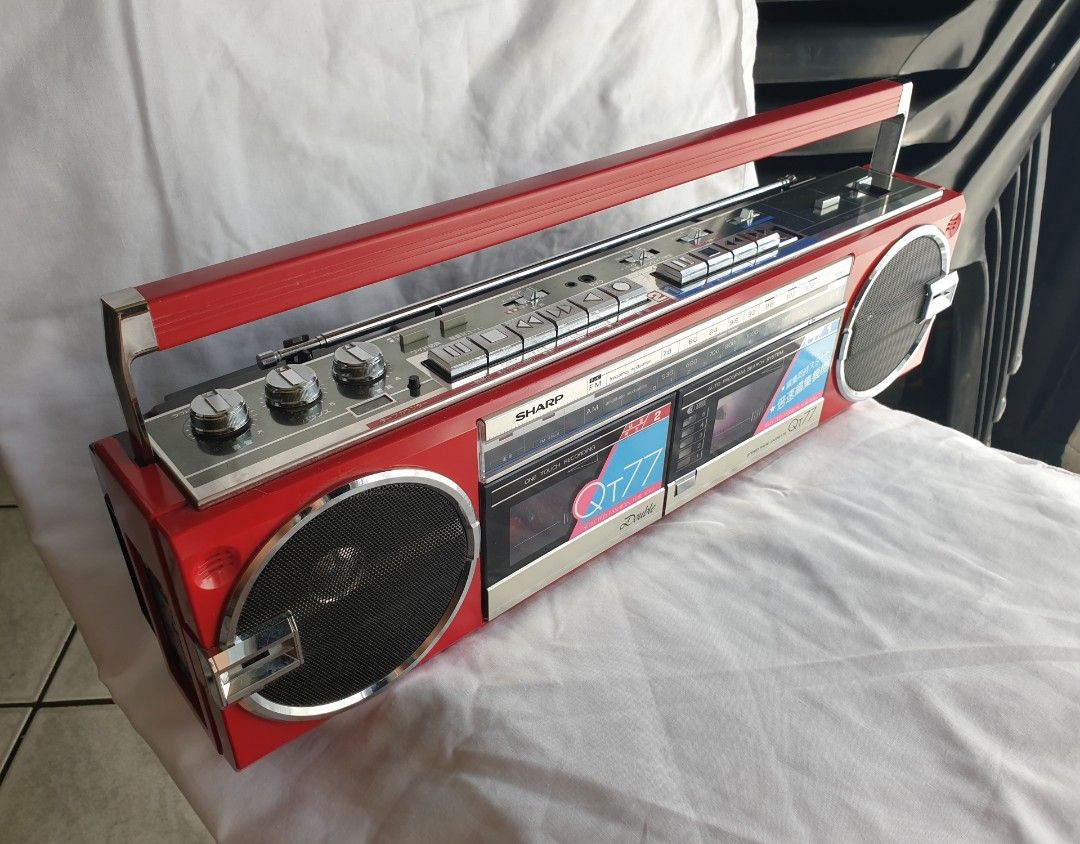 Rare Vintage Sharp Boombox Cassette Radio, Hobbies & Toys, Memorabilia ...