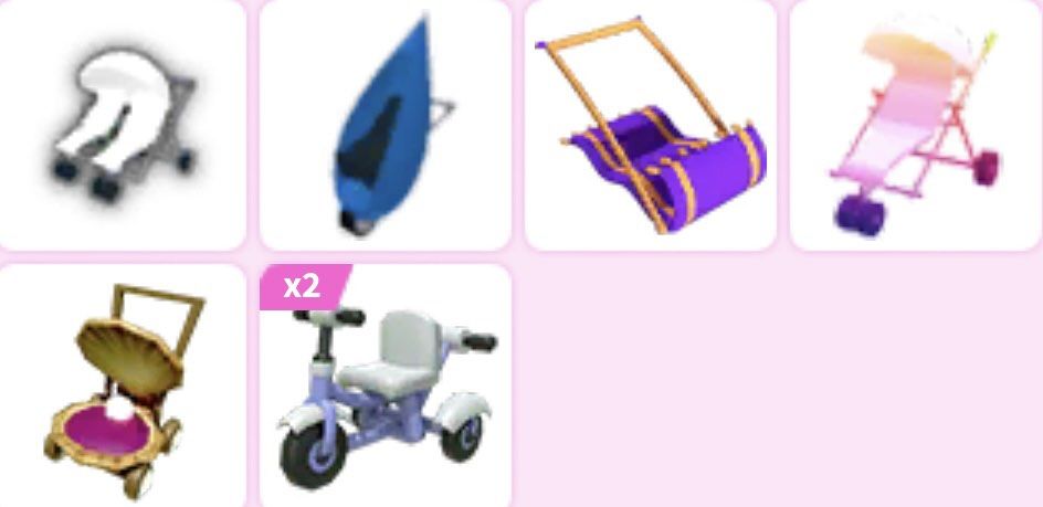 Roblox Adopt Me Strollers Cheap Old, Video Gaming, Gaming Accessories ...