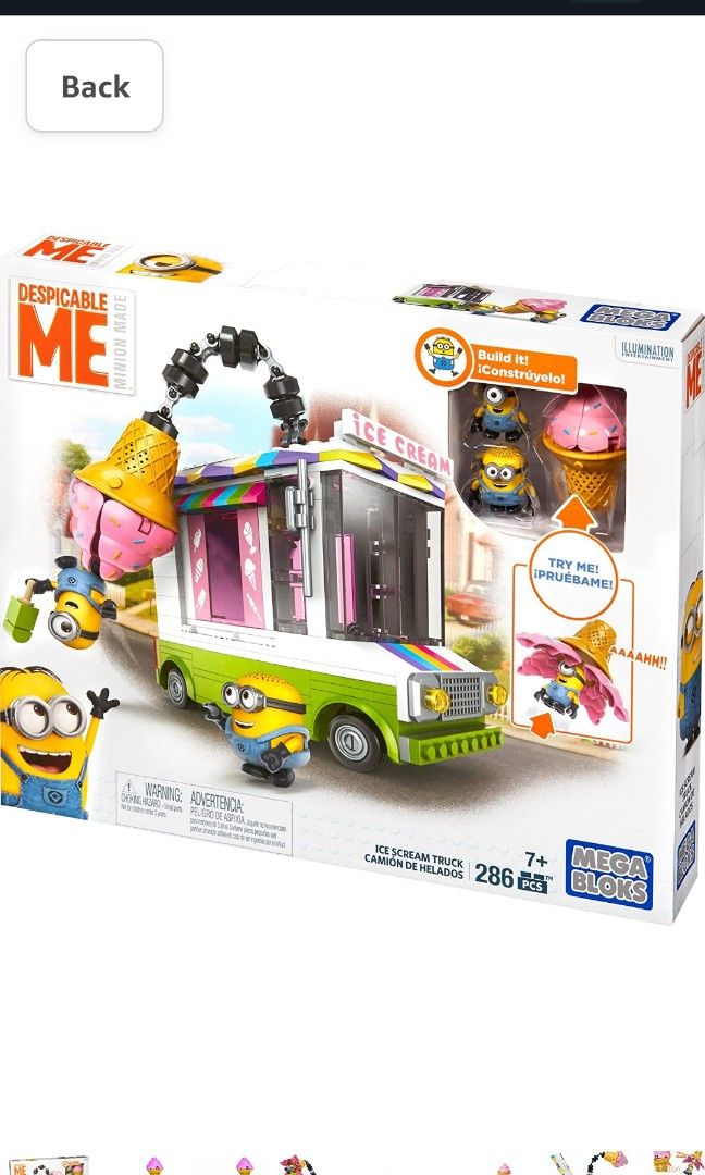 SALE!! AUTHENTIC MEGA CONSTRUX Despicable Me Ice Cream Truck (DPG73 ...