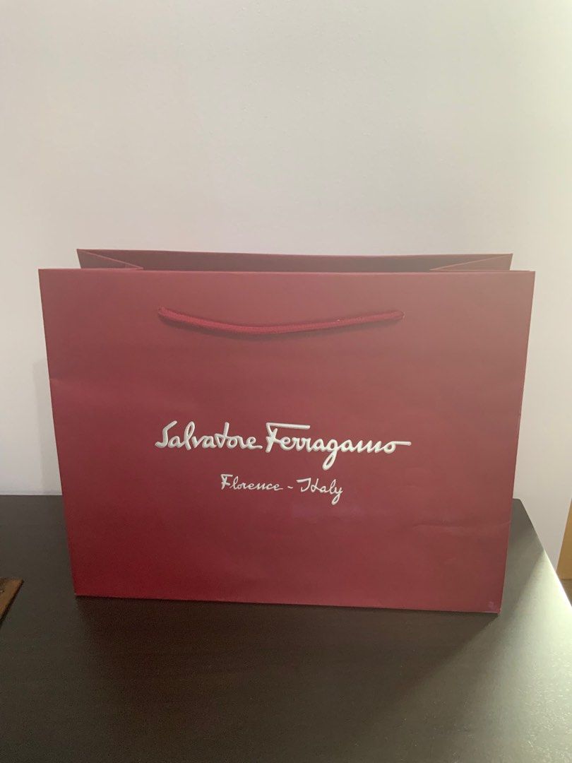 Salvatore Ferregamo Medium Paper bag, Luxury, Bags & Wallets on Carousell